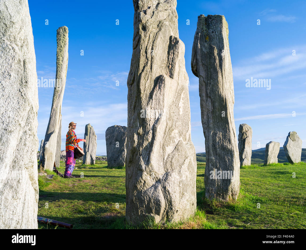 Standing Stones of Callanish on the Isle of Lewis. Summer solstice ...