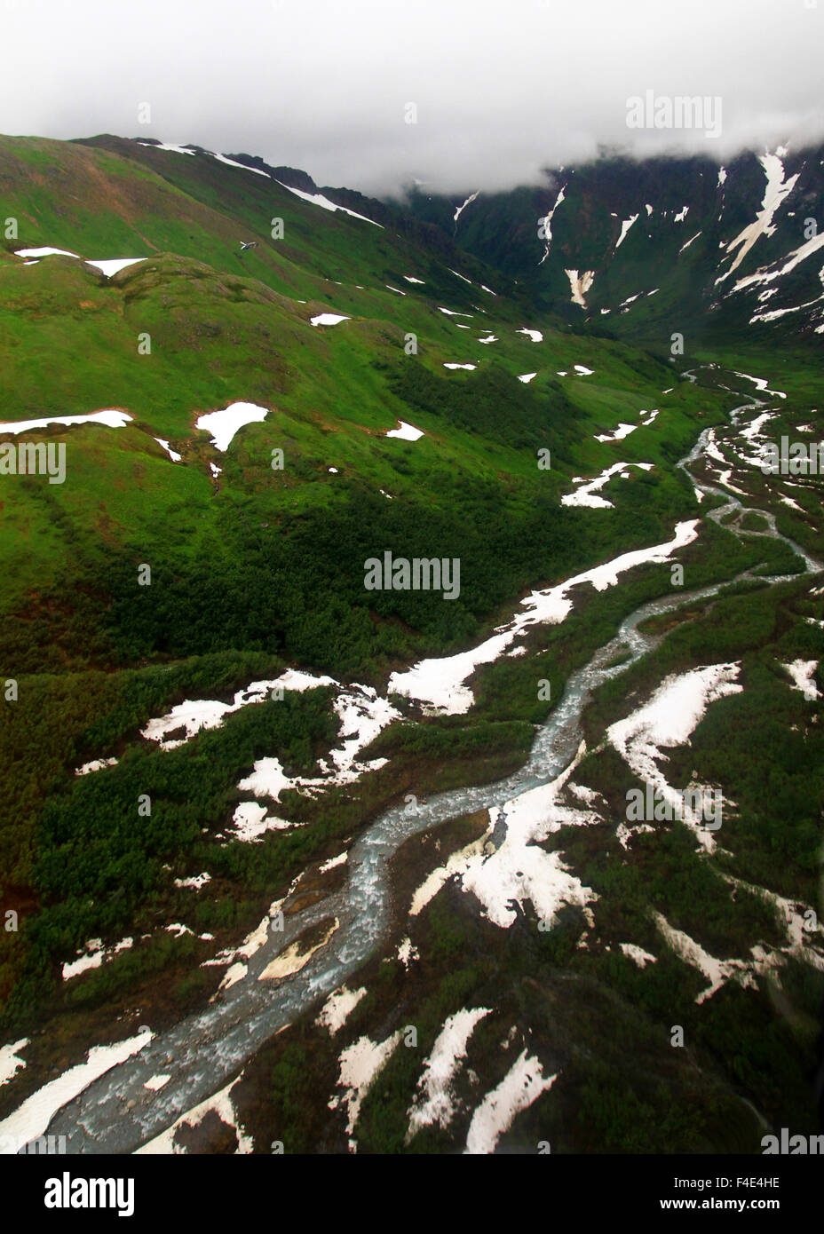 Aerial view mendenhall valley juneau hi-res stock photography and ...