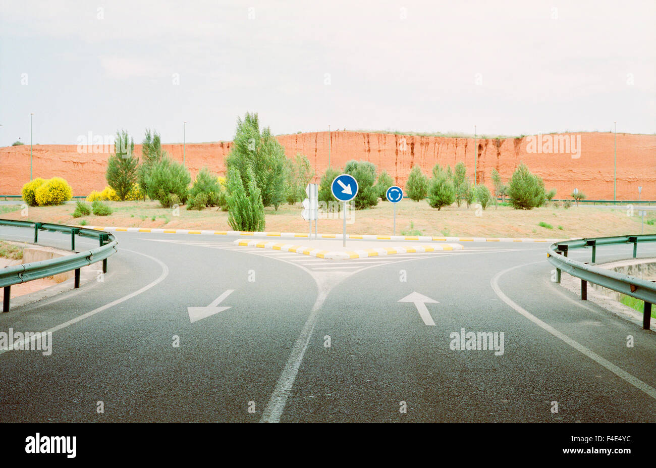A roundabout, Spain Stock Photo - Alamy