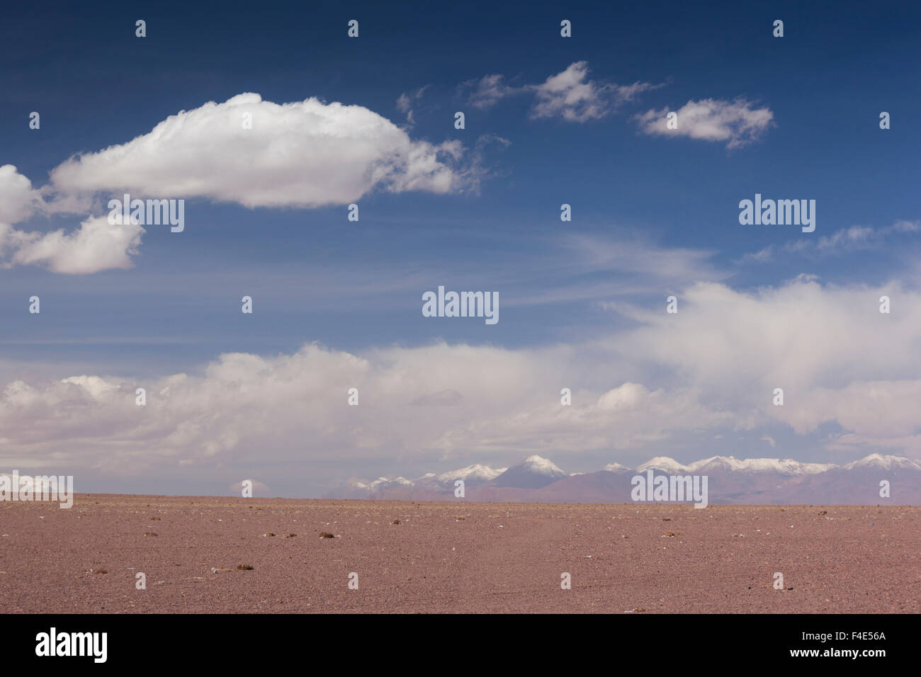 Chile, Atacama Desert, San Pedro de Atacama, desert view of the Andes ...