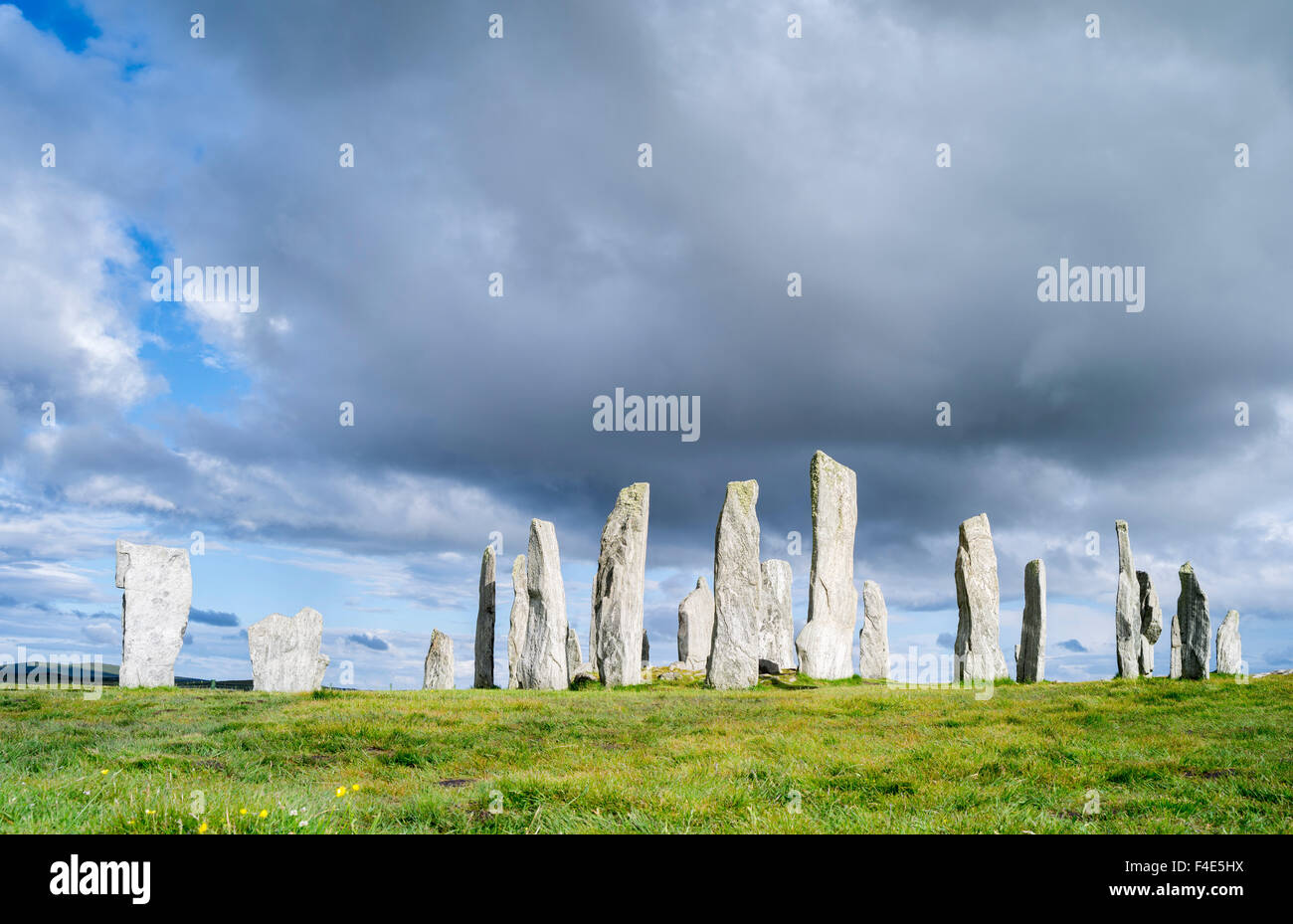 Standing Stones of Callanish on the Isle of Lewis. The megalithic ...