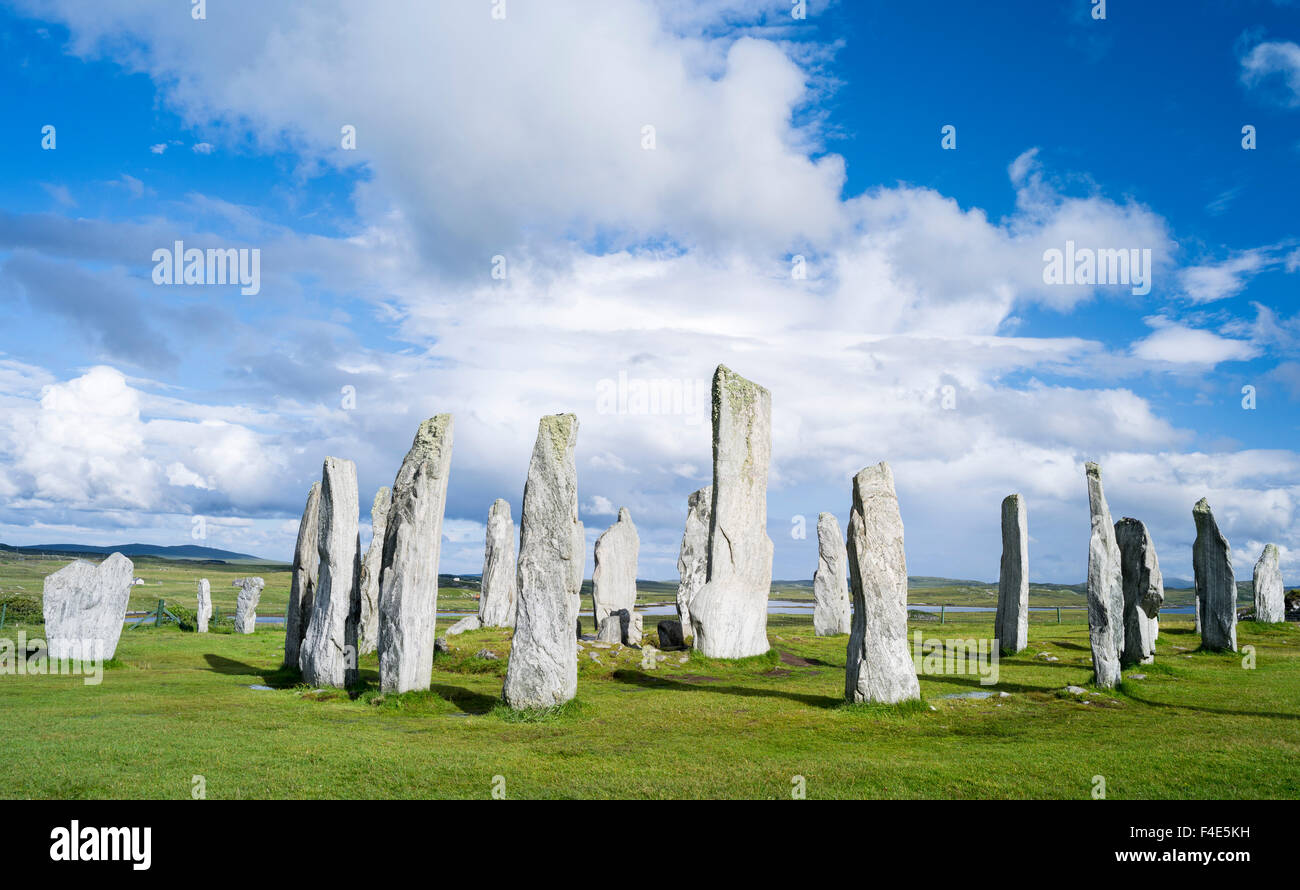 Standing Stones of Callanish on the Isle of Lewis. The megalithic ...