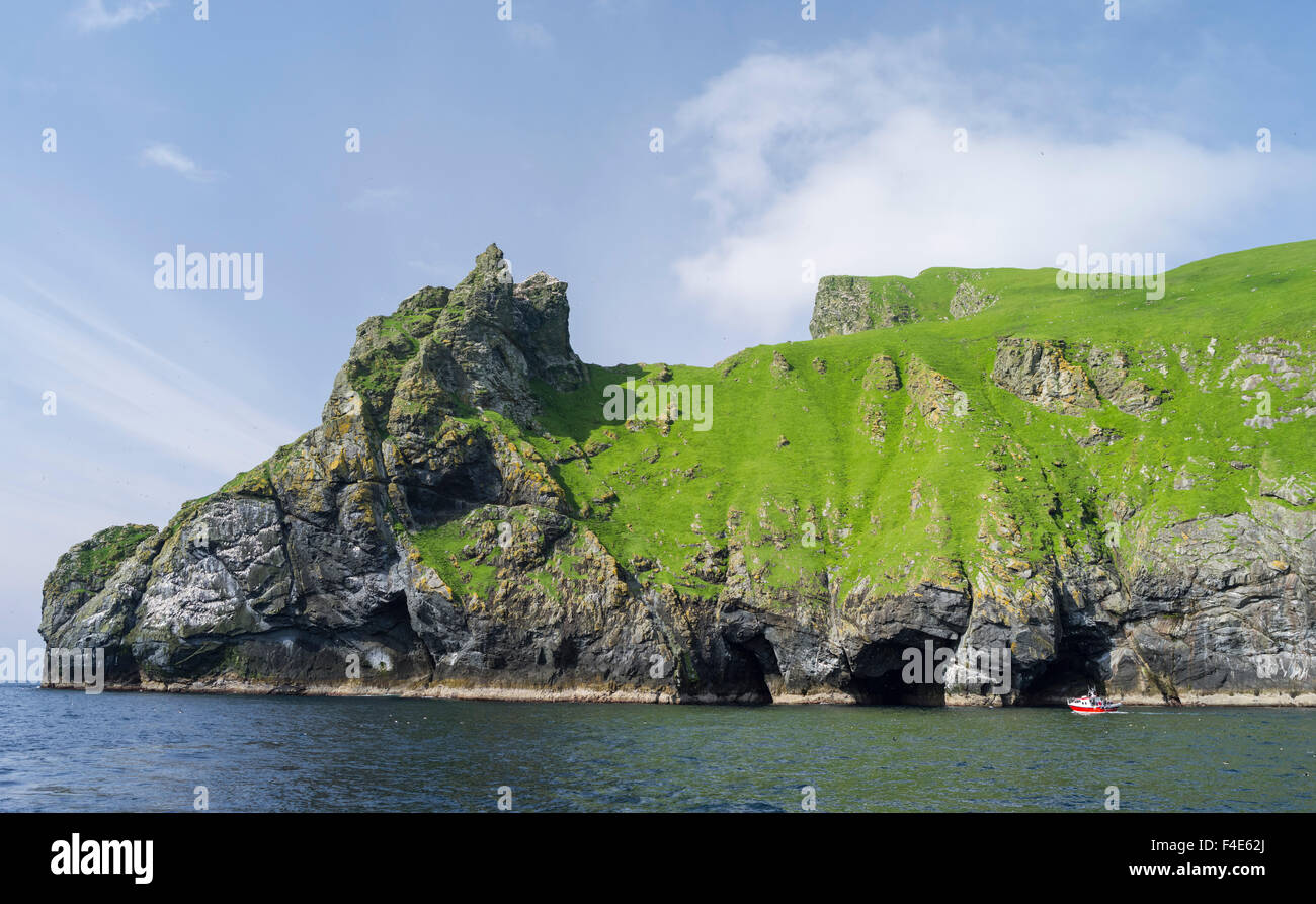 The islands of St Kilda archipelago in Scotland. Island of Boreray ...