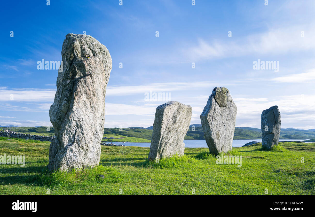 Standing Stones of Callanish on the Isle of Lewis. The megalithic ...