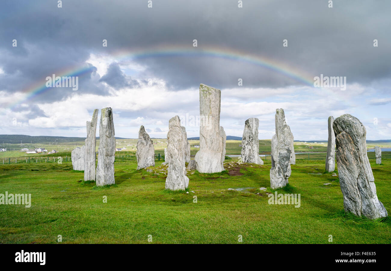 Standing Stones of Callanish on the Isle of Lewis. The megalithic ...