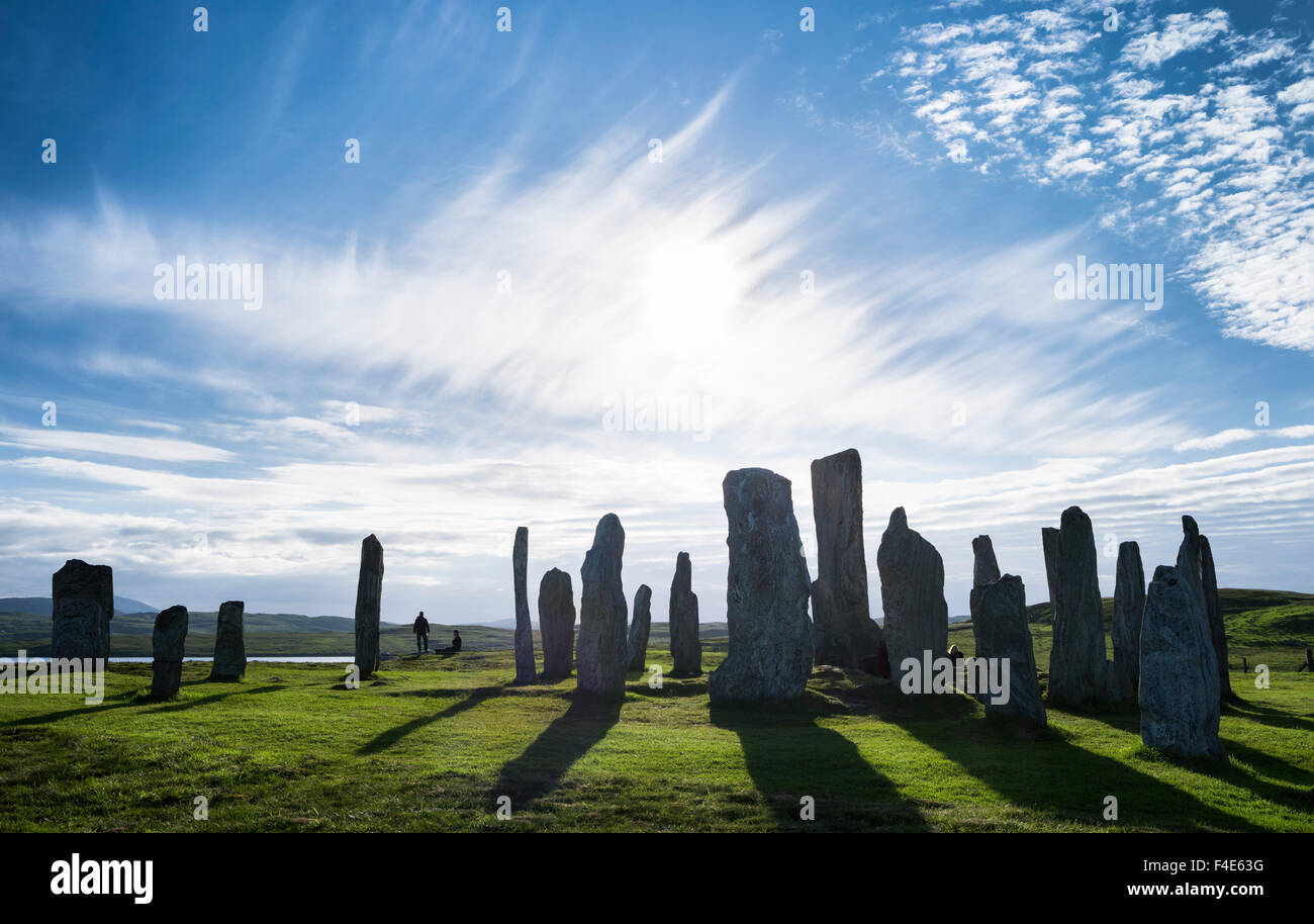Standing Stones of Callanish on the Isle of Lewis. The megalithic ...