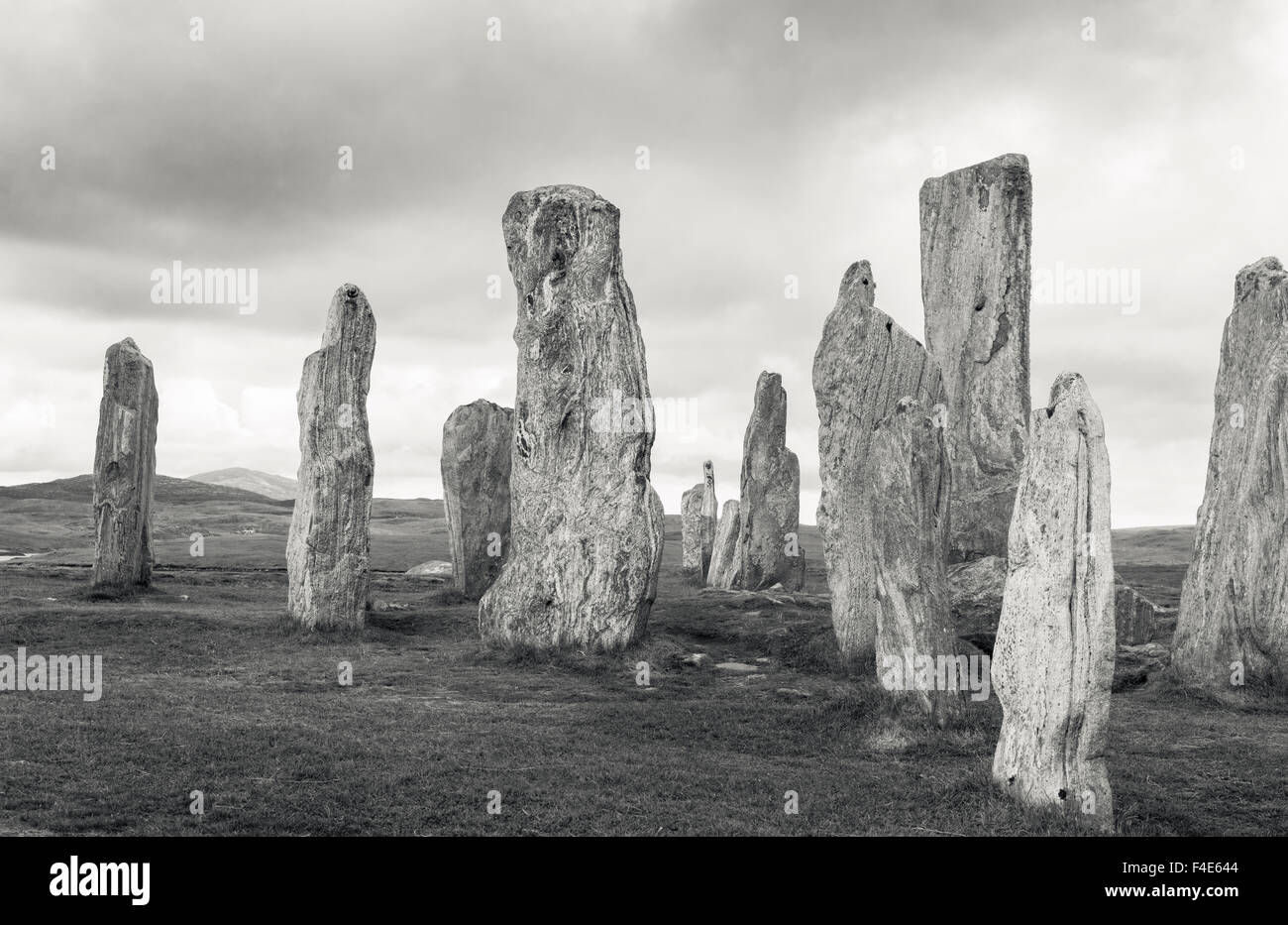Standing Stones of Callanish on the Isle of Lewis. The megalithic ...