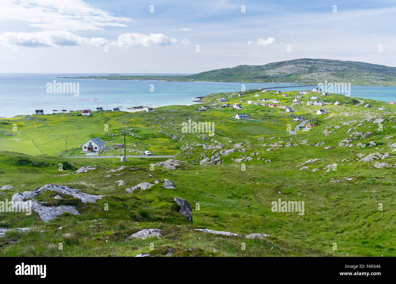 Eriskay island, located at the southern tip of South Uist. Europe ...