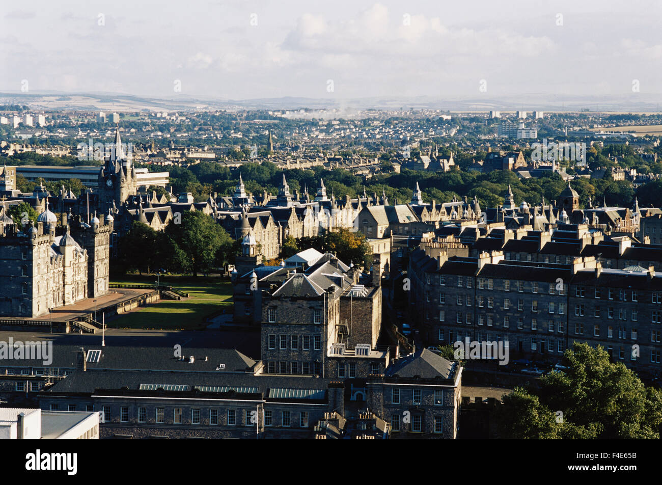 Scotland. Edinburgh city and castle. (Large format sizes available ...