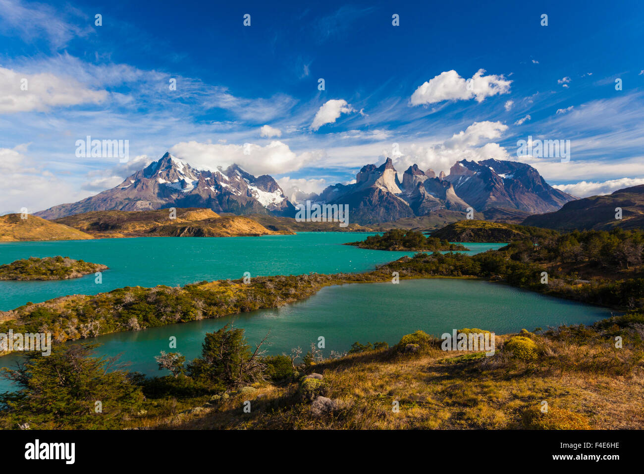 Chile, Magallanes Region, Torres del Paine National Park, Lago Pehoe ...