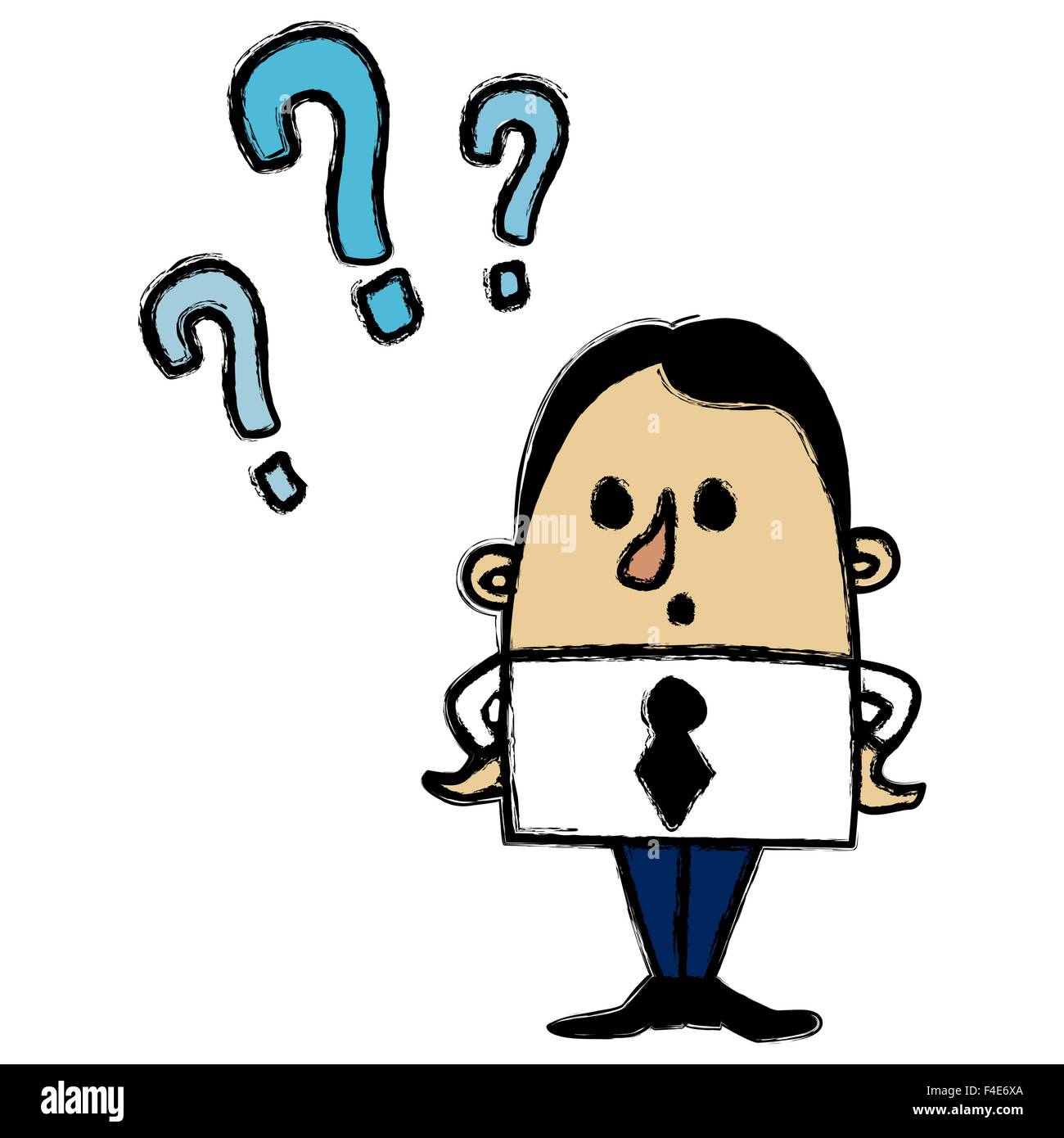 Hesitation Drawing Stock Photos & Hesitation Drawing Stock Images - Alamy