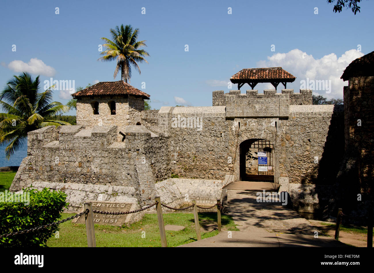 Guatemala, Rio Dulce National Park. Castillo de San Felipe. Spanish ...