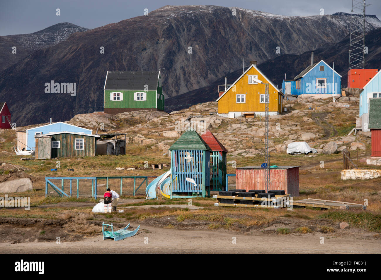 Greenland, Nuussuaq Peninsula, Disko Bay, Qaasuitsup, Saqqaq. Typical ...
