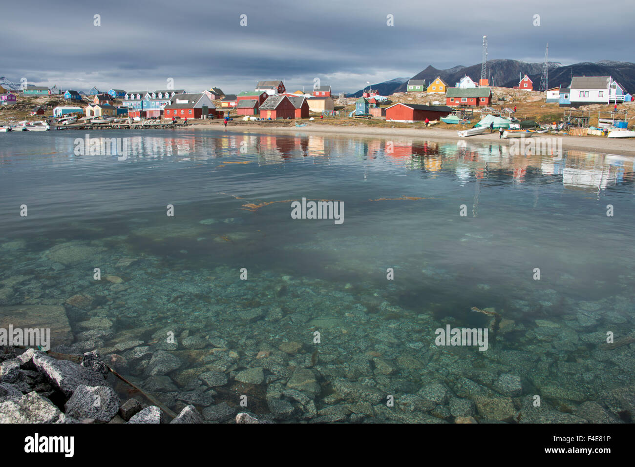 Greenland, Nuussuaq Peninsula, Disko Bay, Qaasuitsup, Saqqaq. Harbor ...