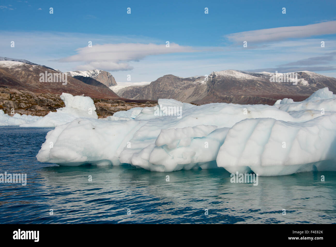 Greenland, Nuussuaq Peninsula, Disko Bay, Qaasuitsup, Saqqaq. View of ...