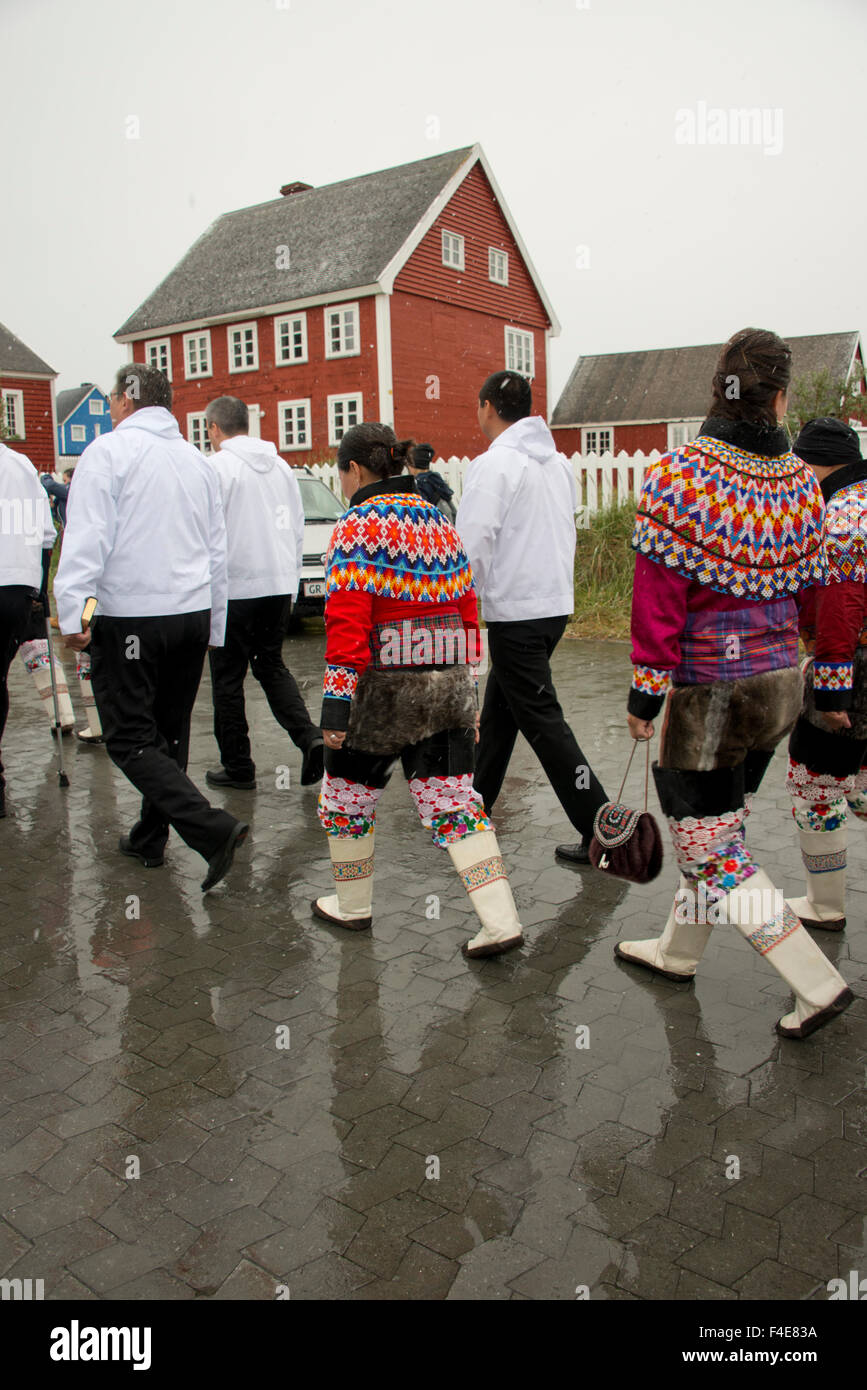 Greenland, capital city of Nuuk (aka Godthab). The first Friday of ...
