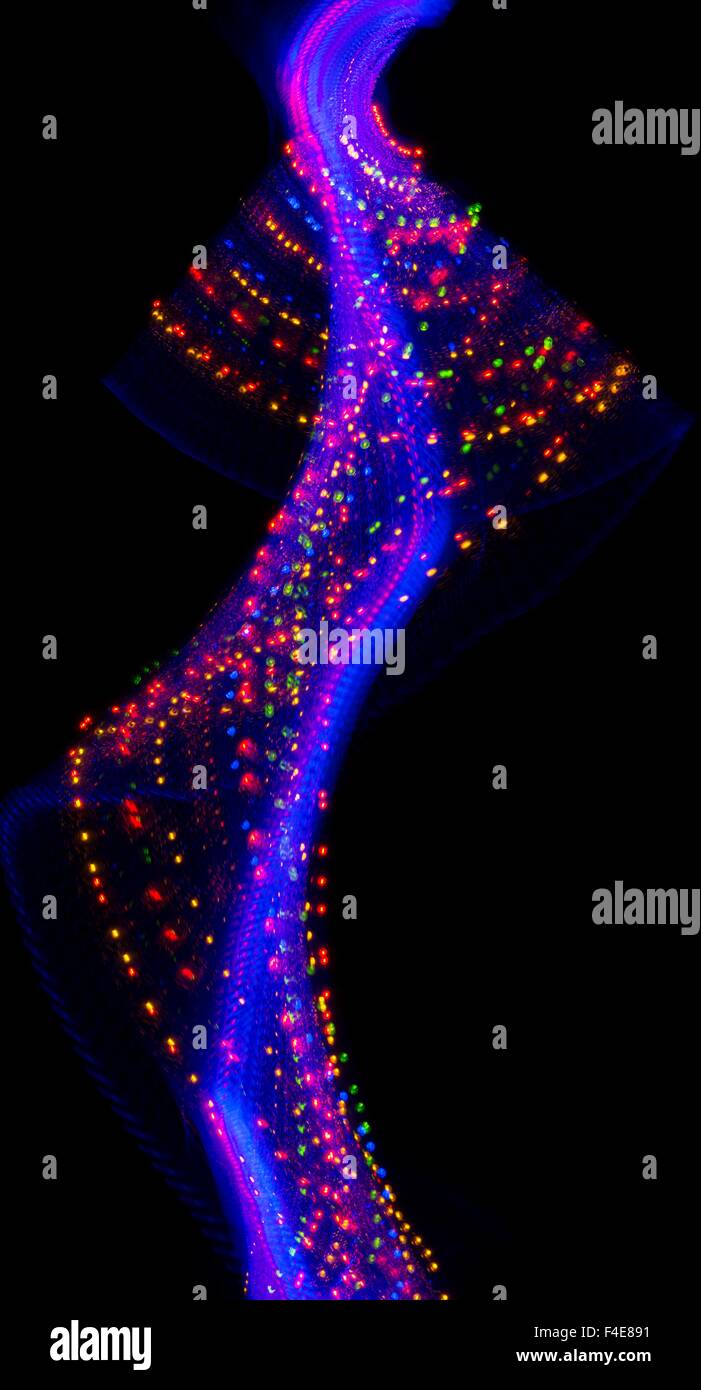 Multicoloured lights, illustration Stock Photo - Alamy