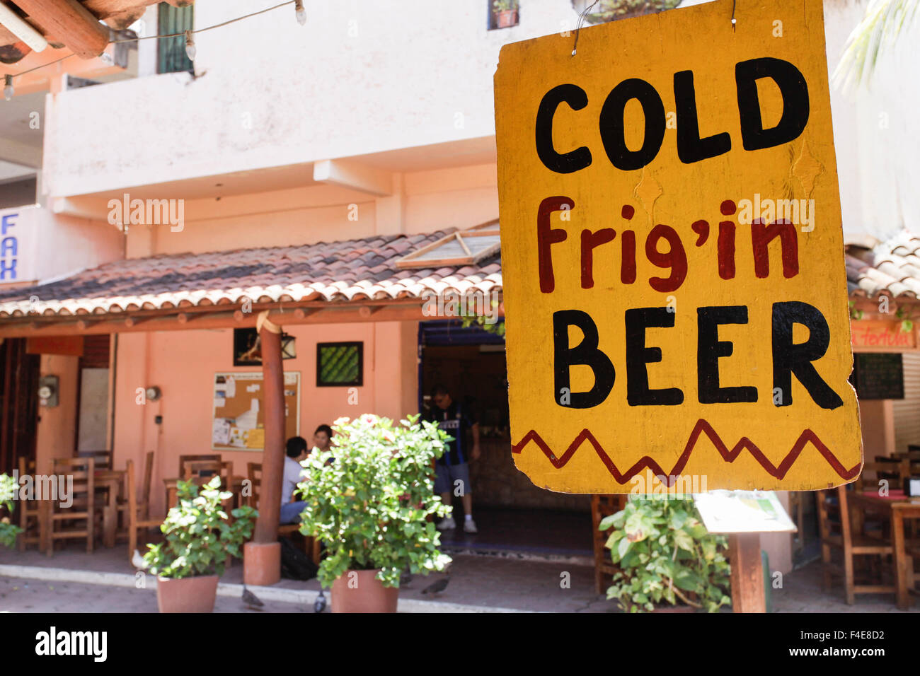 Sign outside a restaurant, Zihuatanejo, Mexico Stock Photo - Alamy