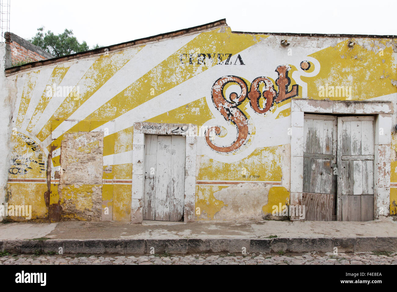 Decrepit building, Pozos, Mexico Stock Photo - Alamy