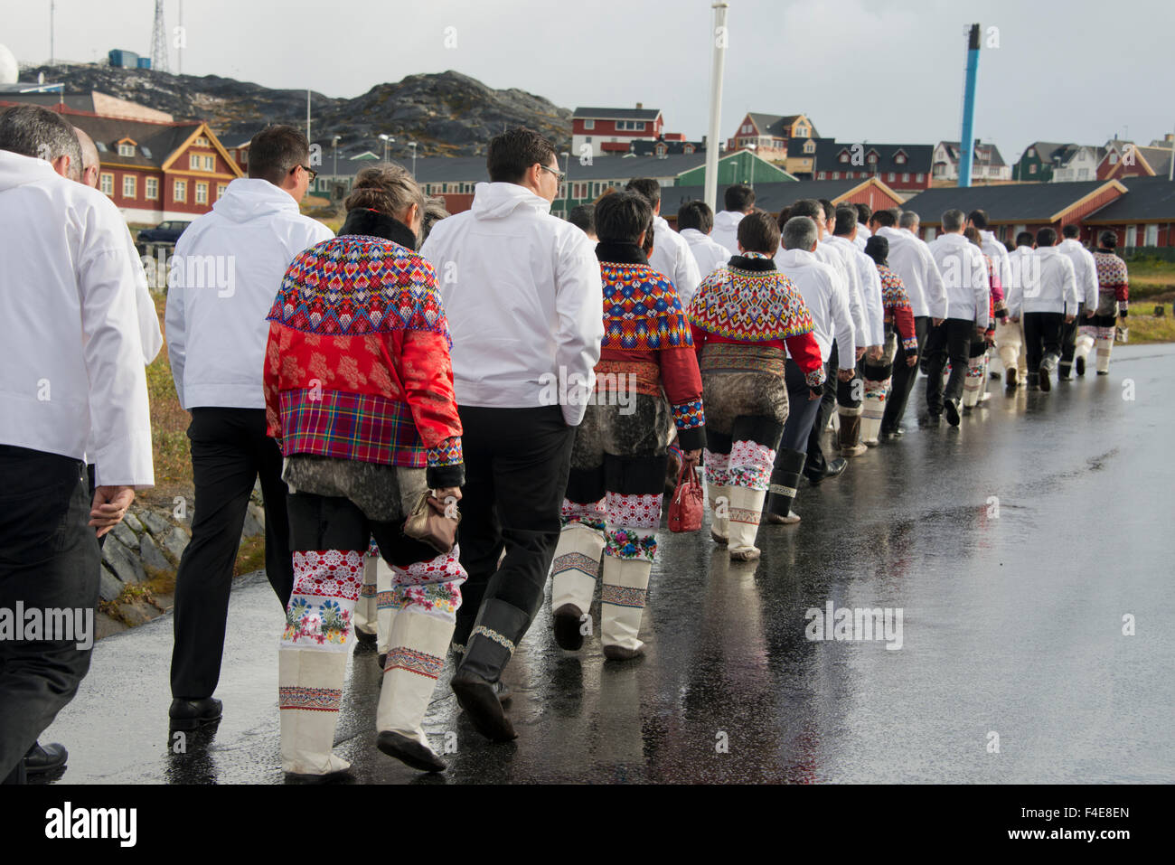 Greenland, capital city of Nuuk (aka Godthab). The first Friday of ...