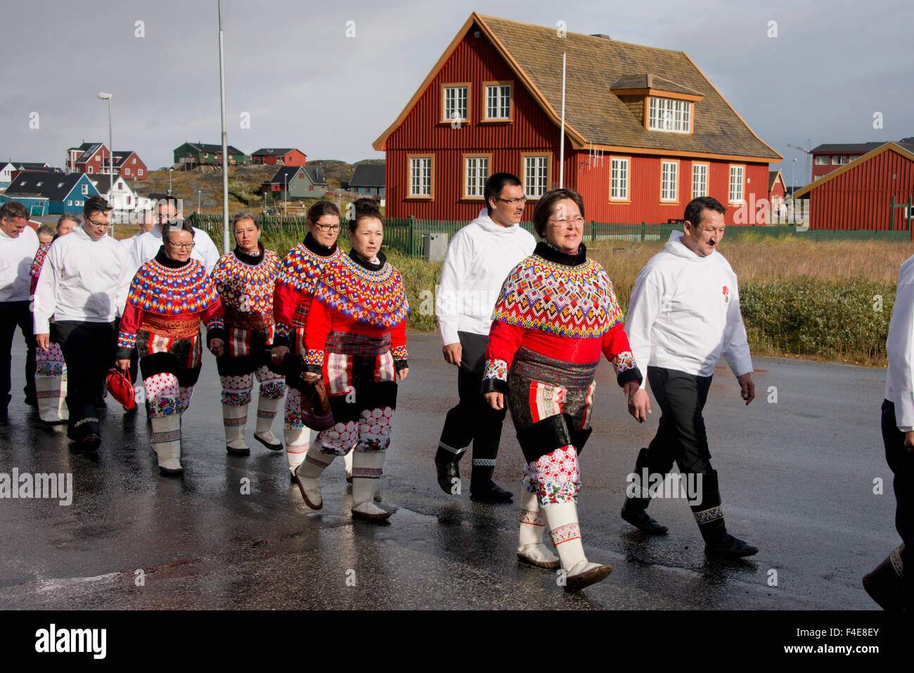 Greenland, capital city of Nuuk (aka Godthab). The first Friday of ...