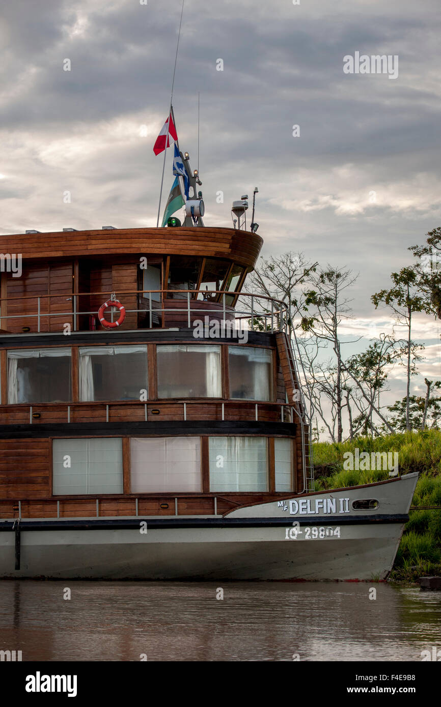 Delfin II river boat, Amazon basin, Peru Stock Photo - Alamy