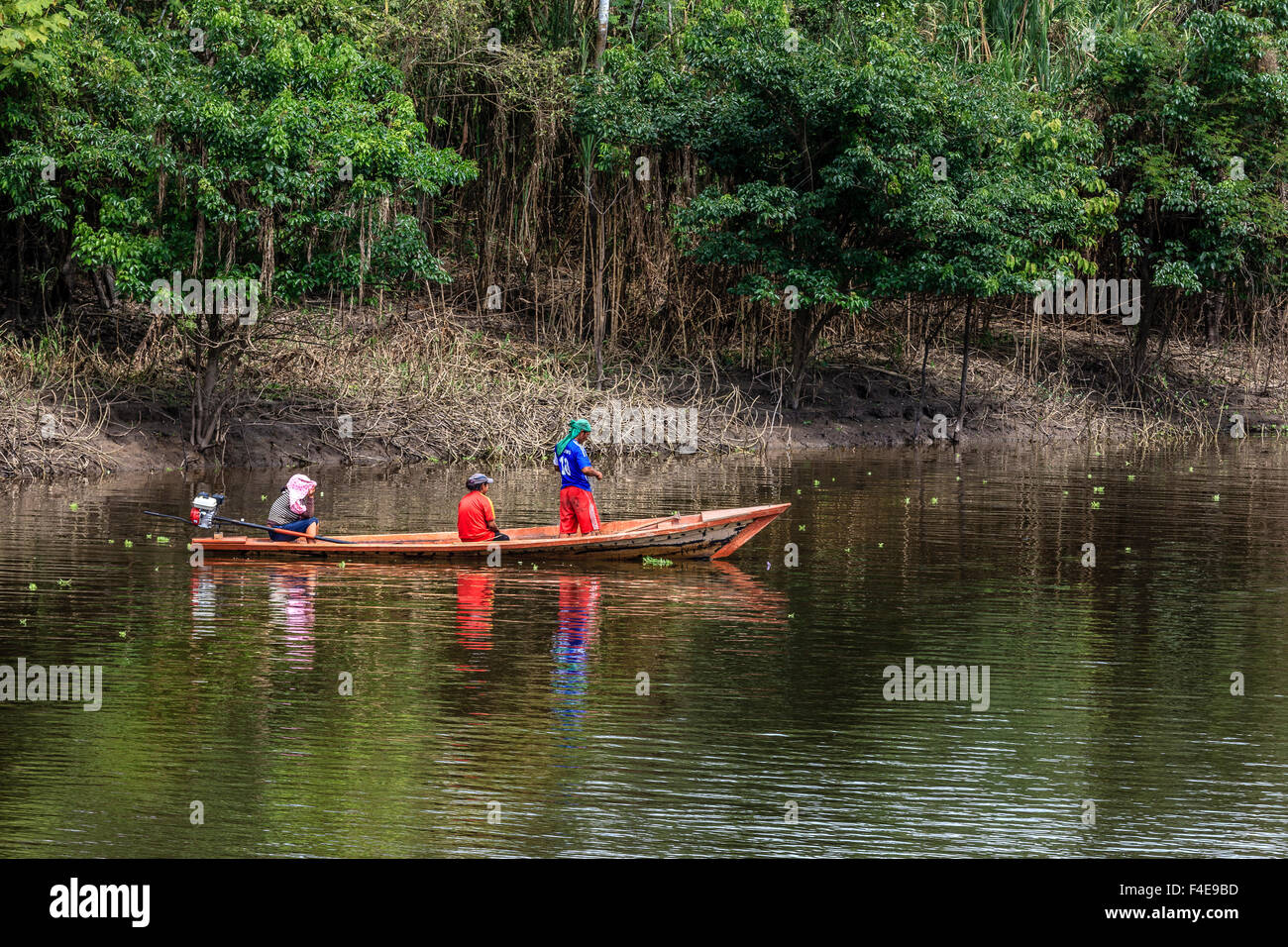 Fishing in the Amazon basin, Peru Stock Photo - Alamy