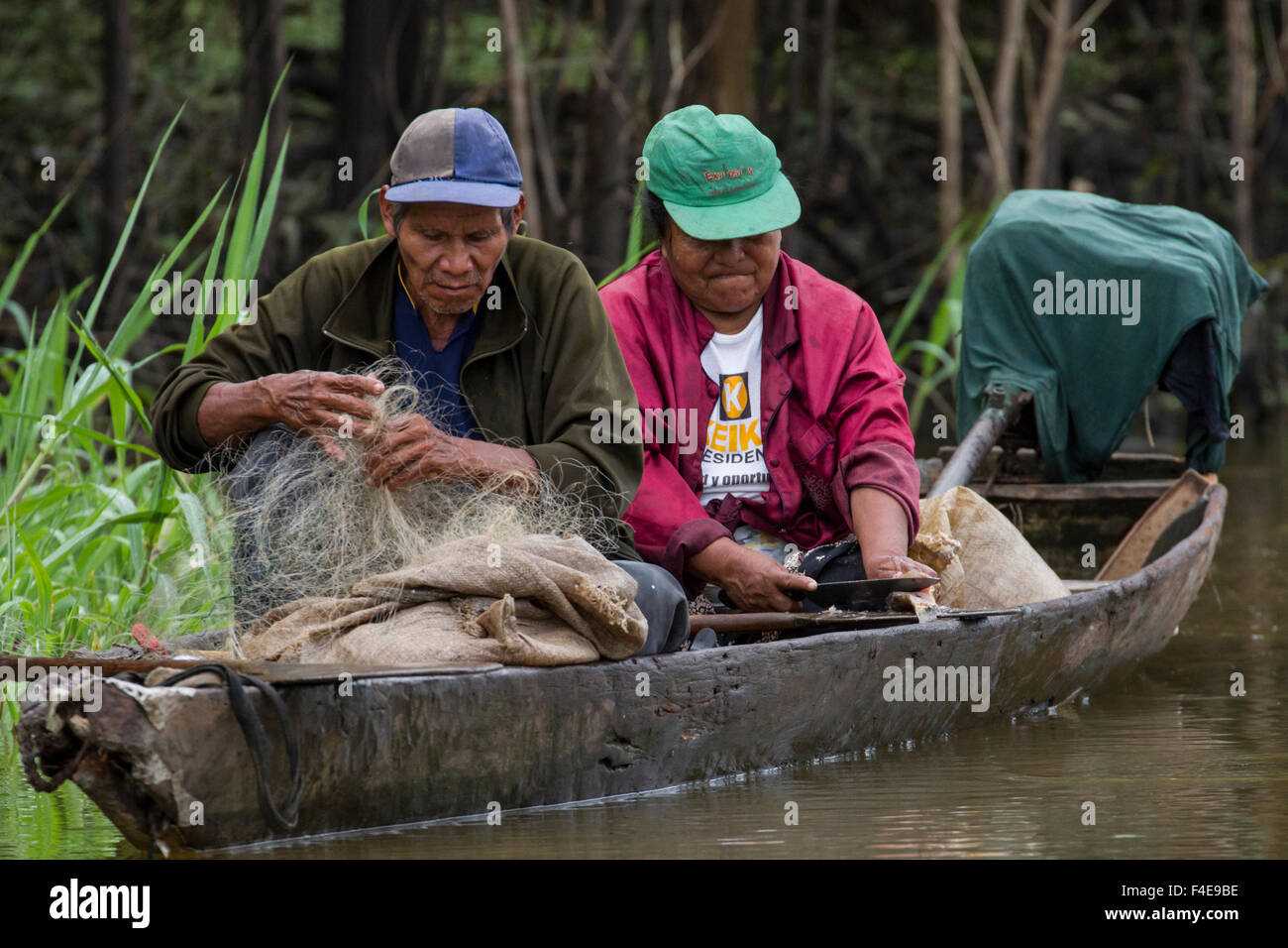 Fishing in the Amazon basin, Peru Stock Photo - Alamy