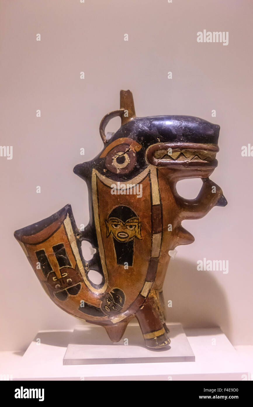 Pre-Colombian ceramic art in Larco Museum, Lima, Peru Stock Photo - Alamy