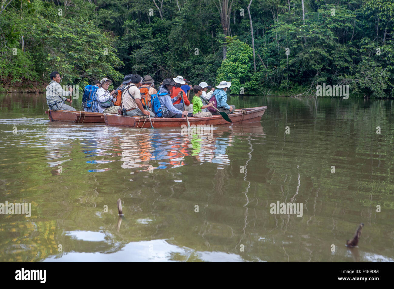 Tourists, Amazon basin, Peru Stock Photo - Alamy