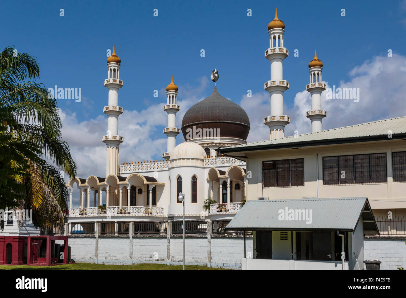 South America, Suriname, Paramaribo. View of Mosque Keizerstraat Stock ...