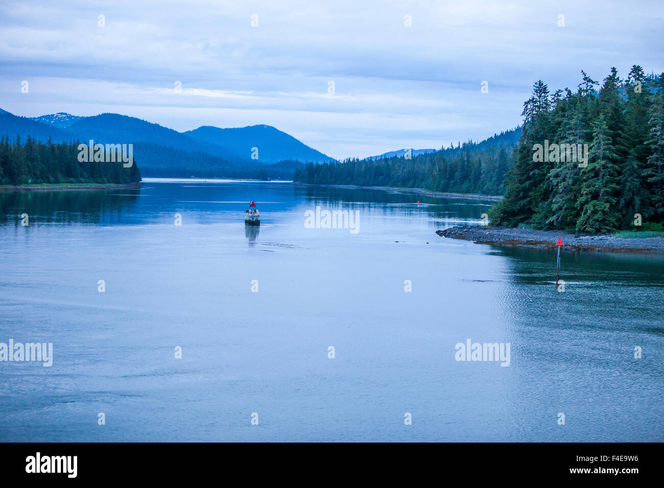 Inside Passage to Alaska. The Wrangell Narrows Stock Photo - Alamy