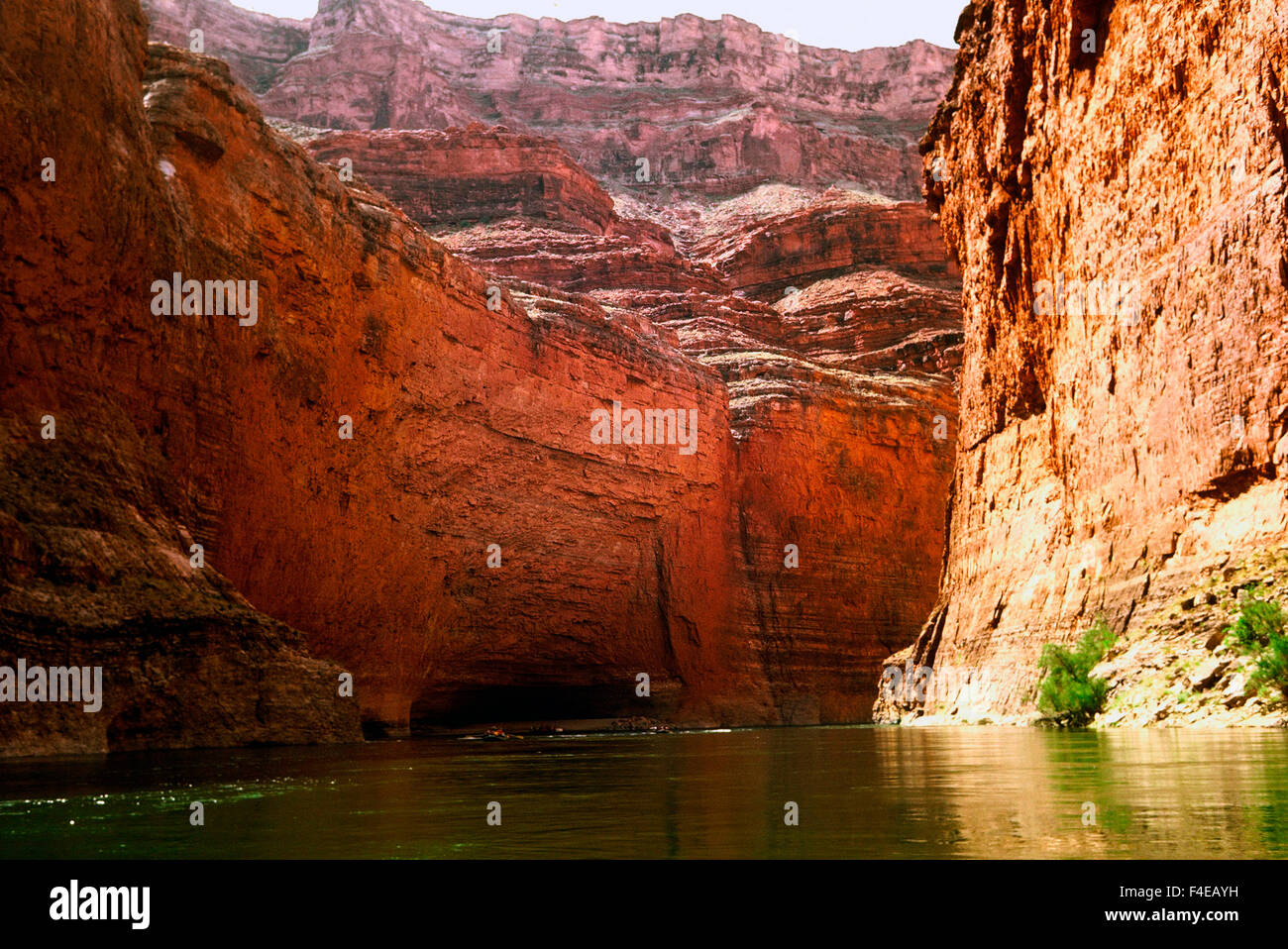 USA, Arizona, Grand Canyon National Park, Colorado River, Redwall ...