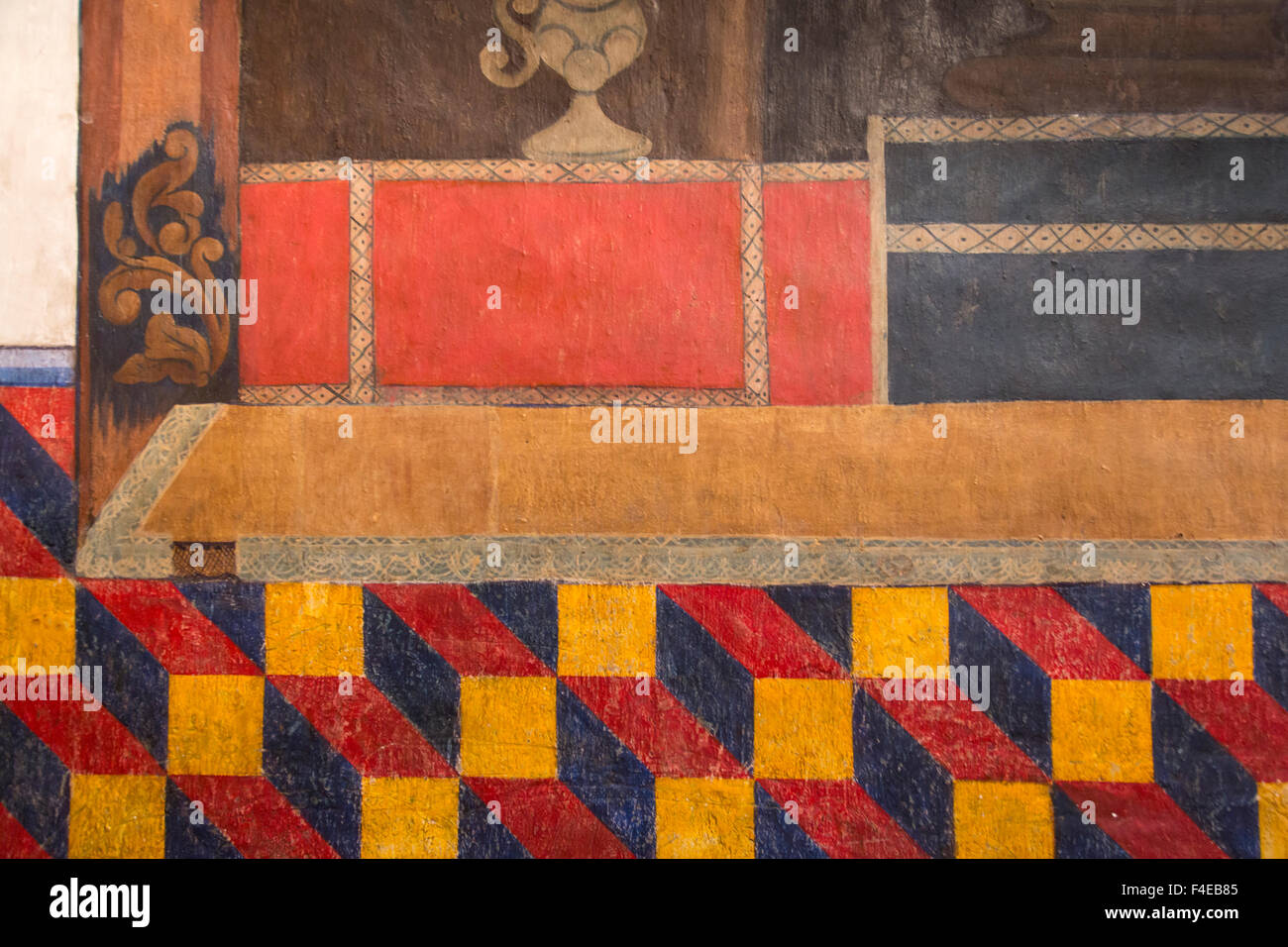 USA, Arizona, O'odham San Xavier Indian Reservation, San Xavier del Bac ...