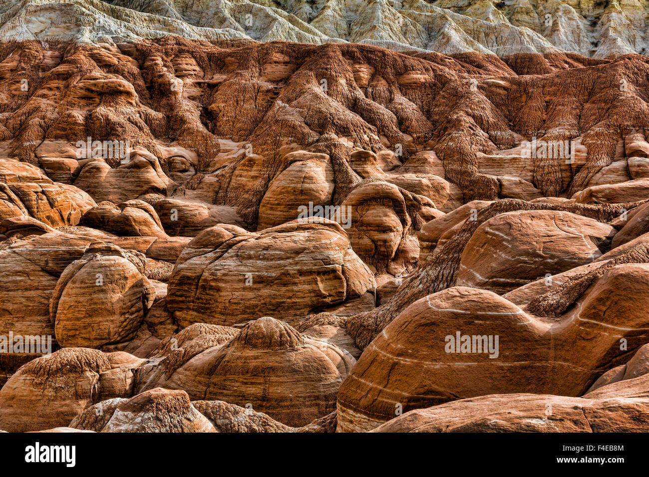 USA, Arizona. A desert formation called Toad Stools. Credit as: Don ...