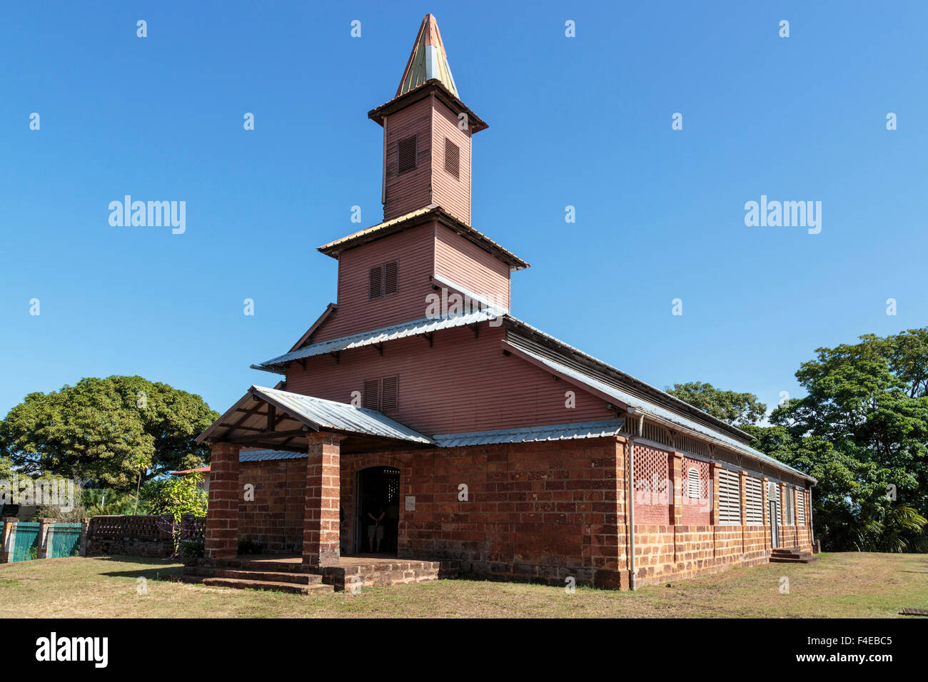 South America, French Guiana, Ile Royale. Prison church Stock Photo - Alamy