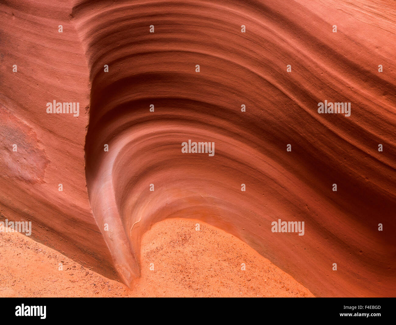 Arizona, Canyon X. Formation in eroded sandstone rock. Credit as: Don ...