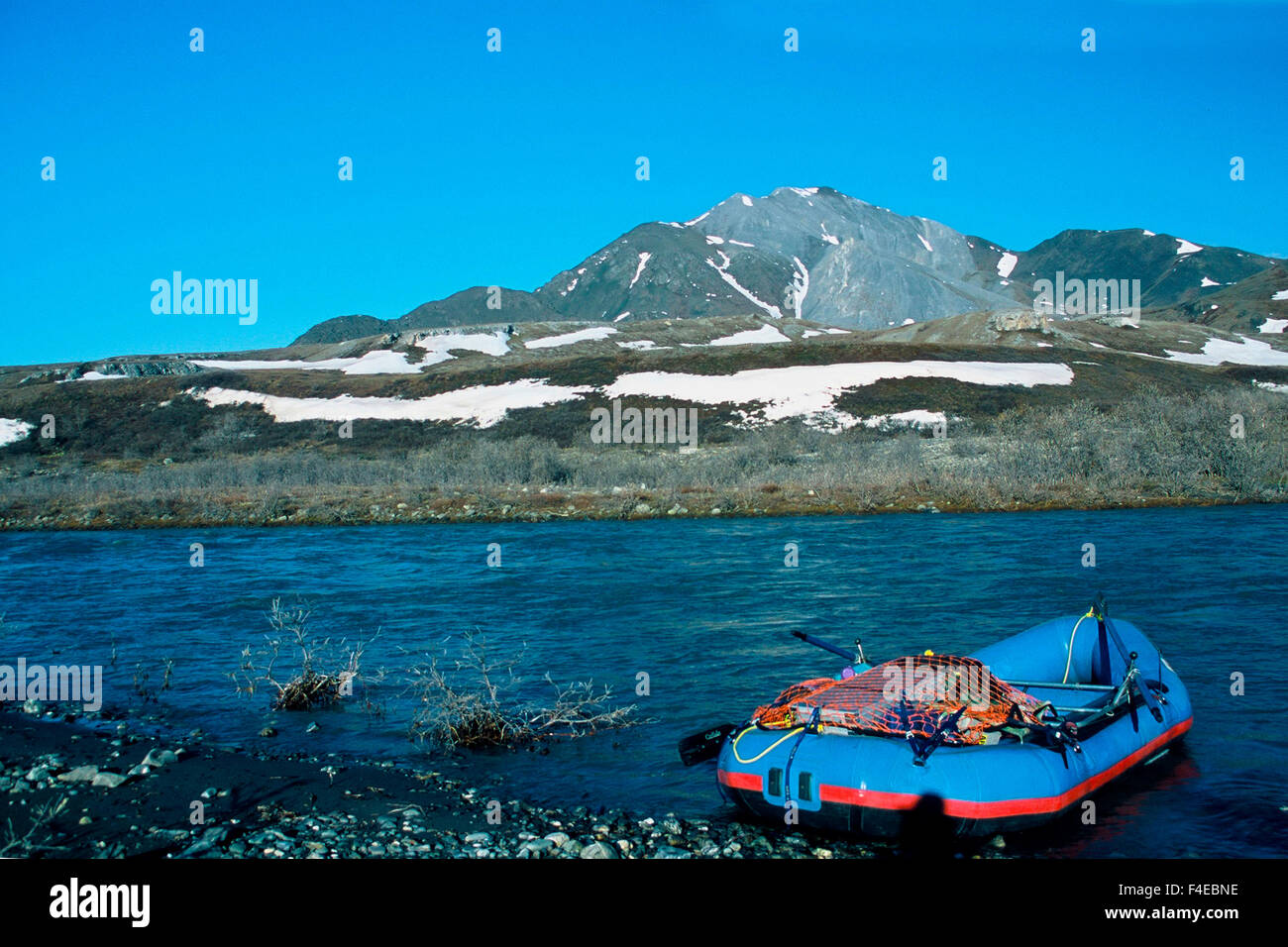 USA, Alaska, Arctic National Wildlife Refuge (ANWR) Brooks Range, Raft ...