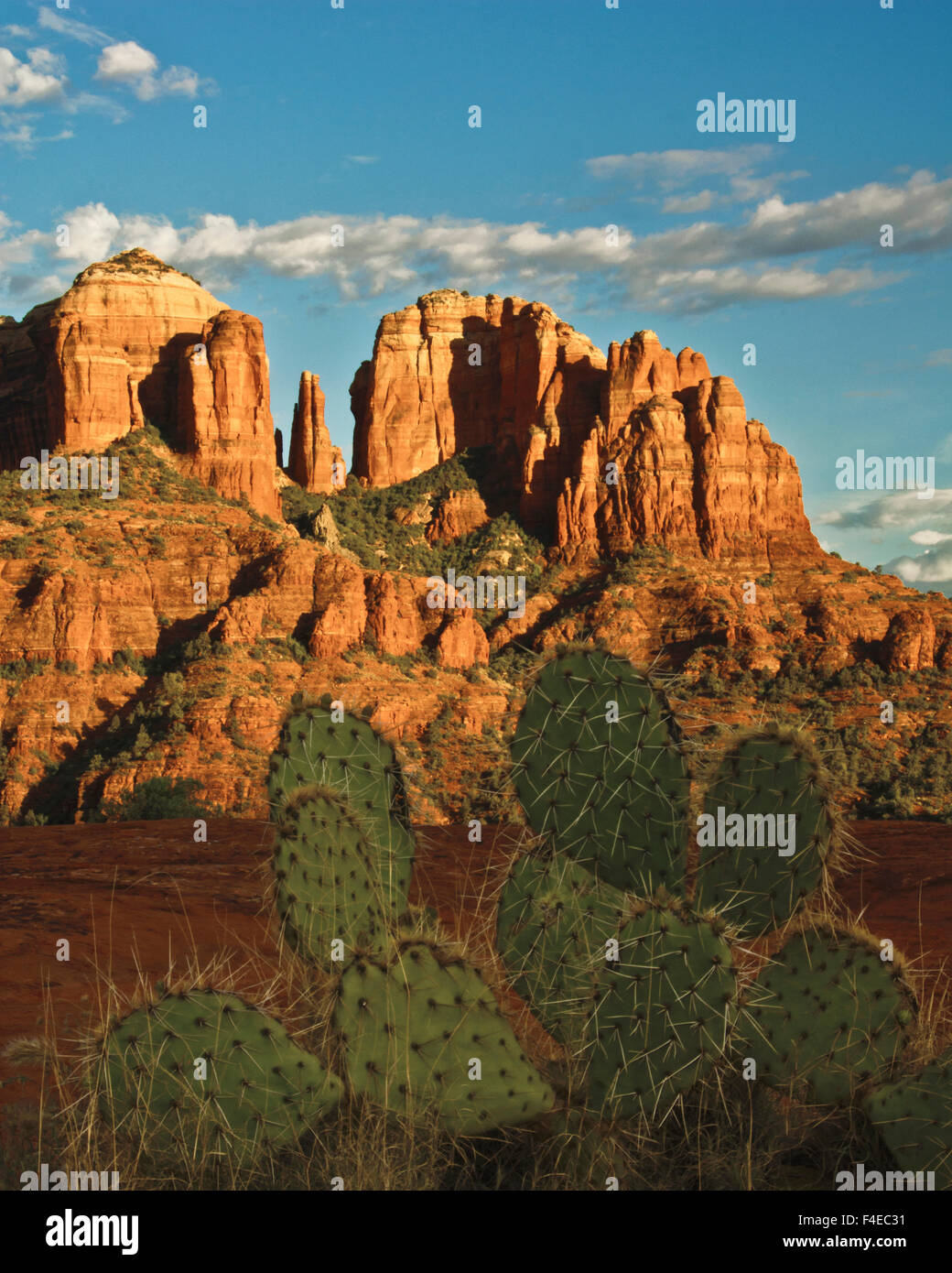 Cathedral Rock at Sunset from Secret Canyon, Slick Rock Trail, Sedona ...