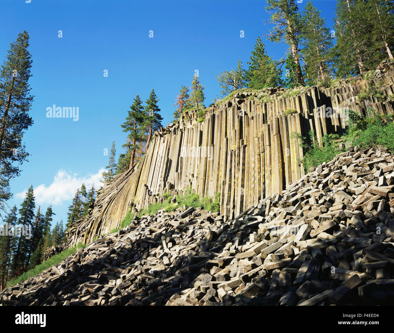 California, Sierra Nevada Mountains, Devils Postpile National Monument ...