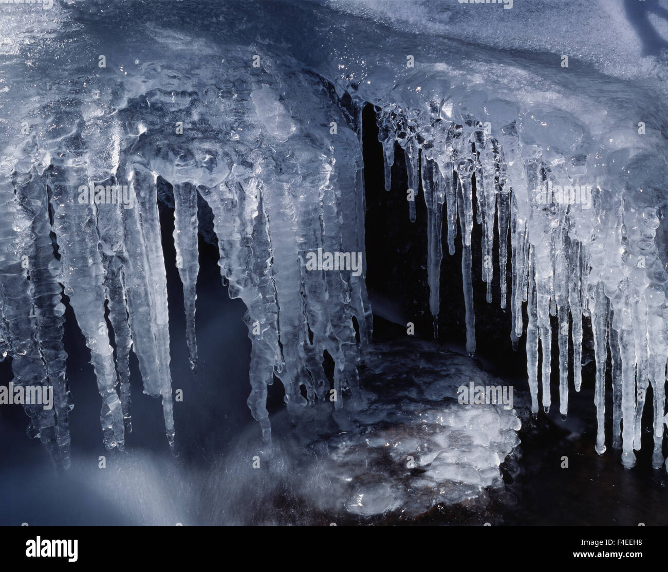 California, Sierra Nevada Mountains, Inyo National Forest, Icicles ...