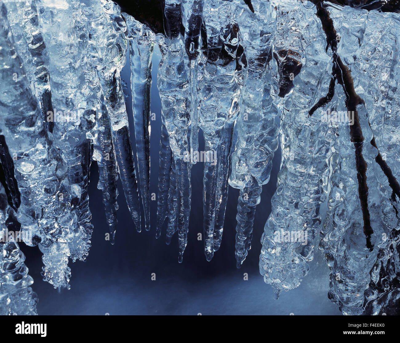 California, Sierra Nevada Mountains, Inyo National Forest, Icicles ...