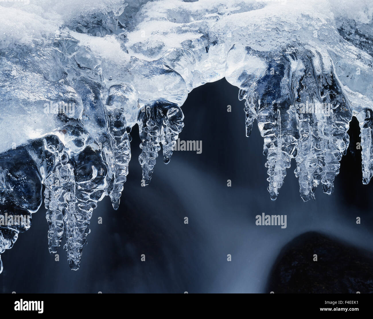 California, Sierra Nevada Mountains, Inyo National Forest, Icicles ...