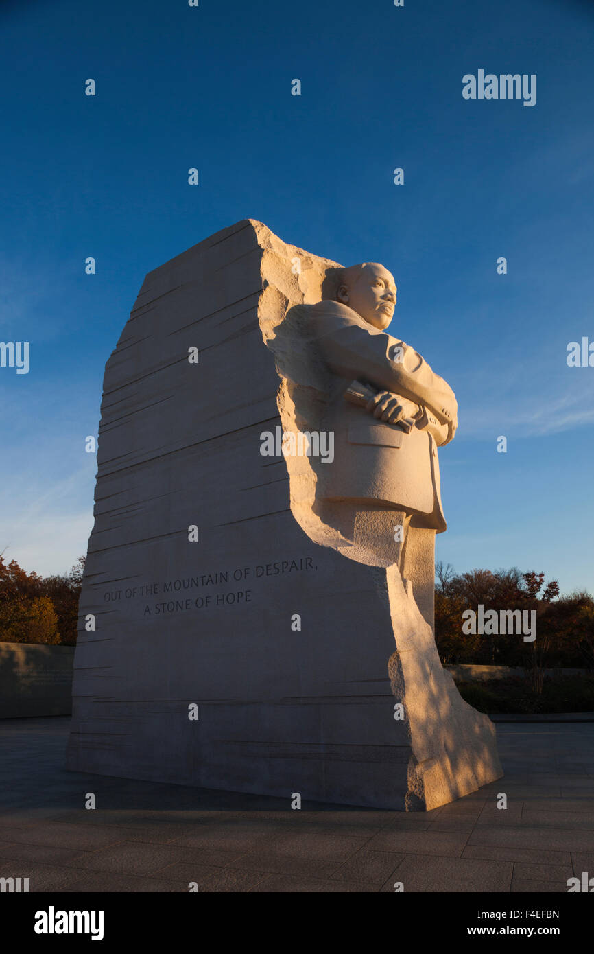 USA, Washington DC, Martin Luther King Memorial, sunrise Stock Photo ...
