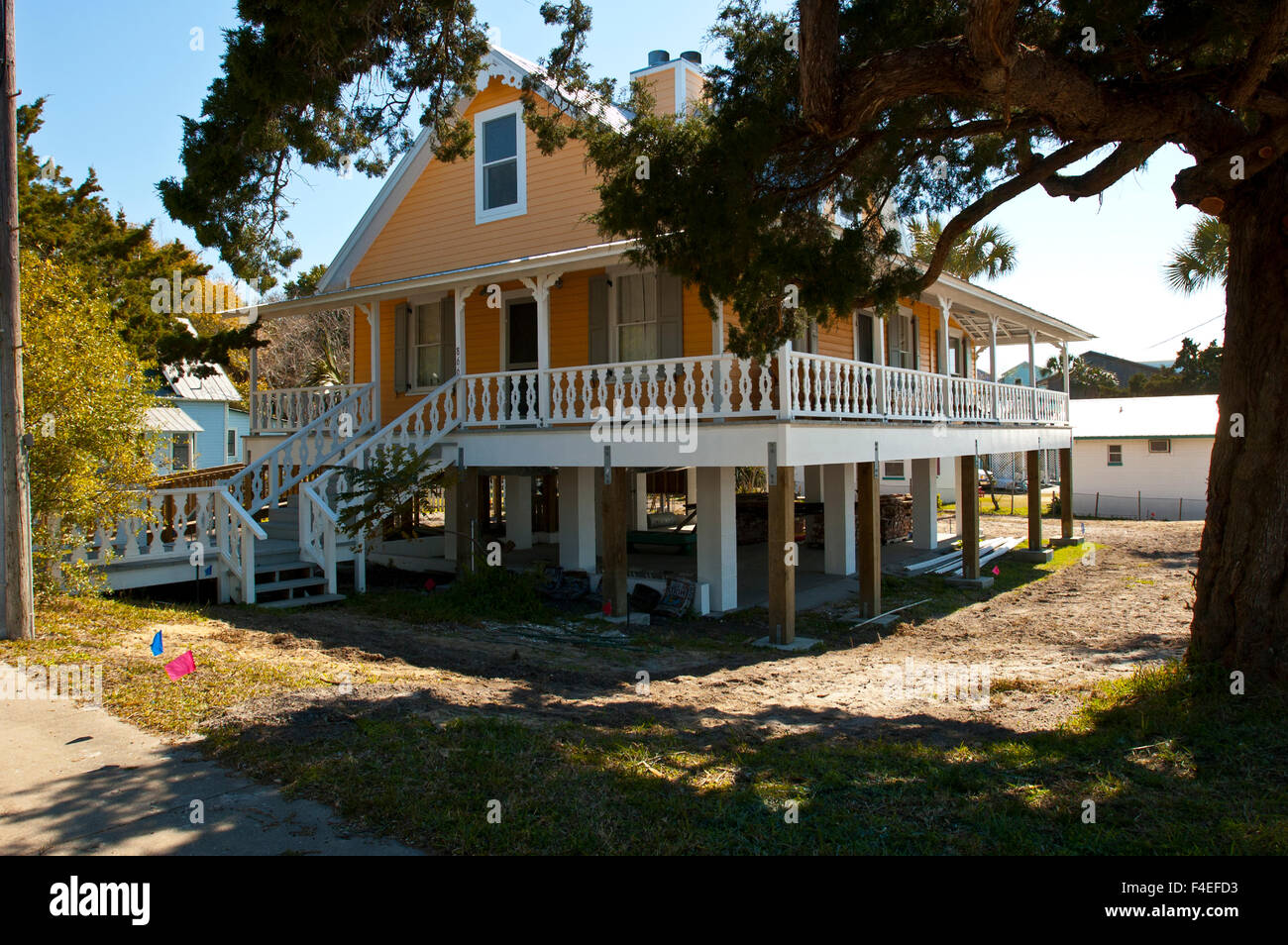 USA, Florida, Cedar Key, New Stilt House Stock Photo - Alamy
