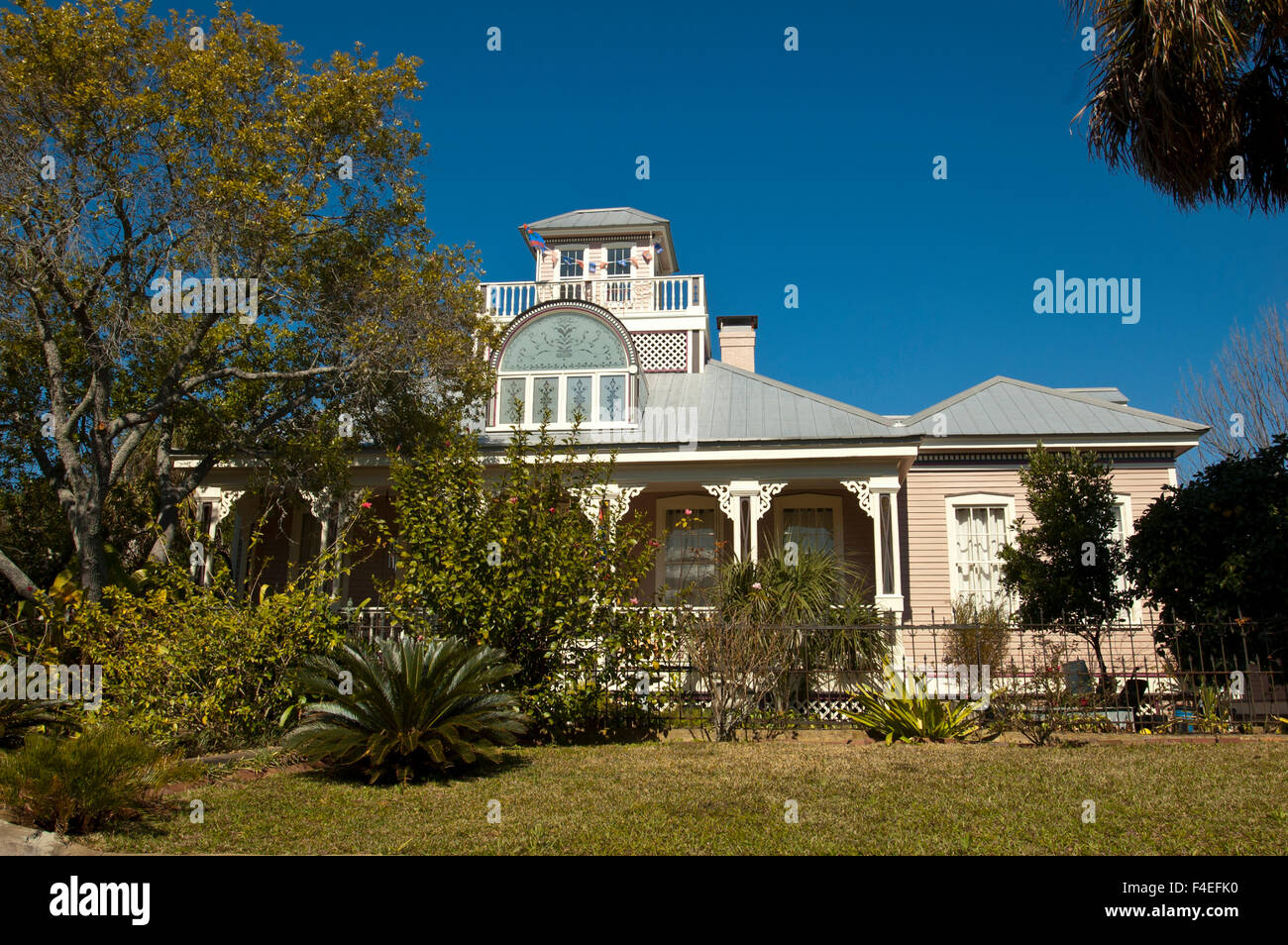 USA, Florida, Cedar Key, The Hale Johnson House in the Italian Revival ...