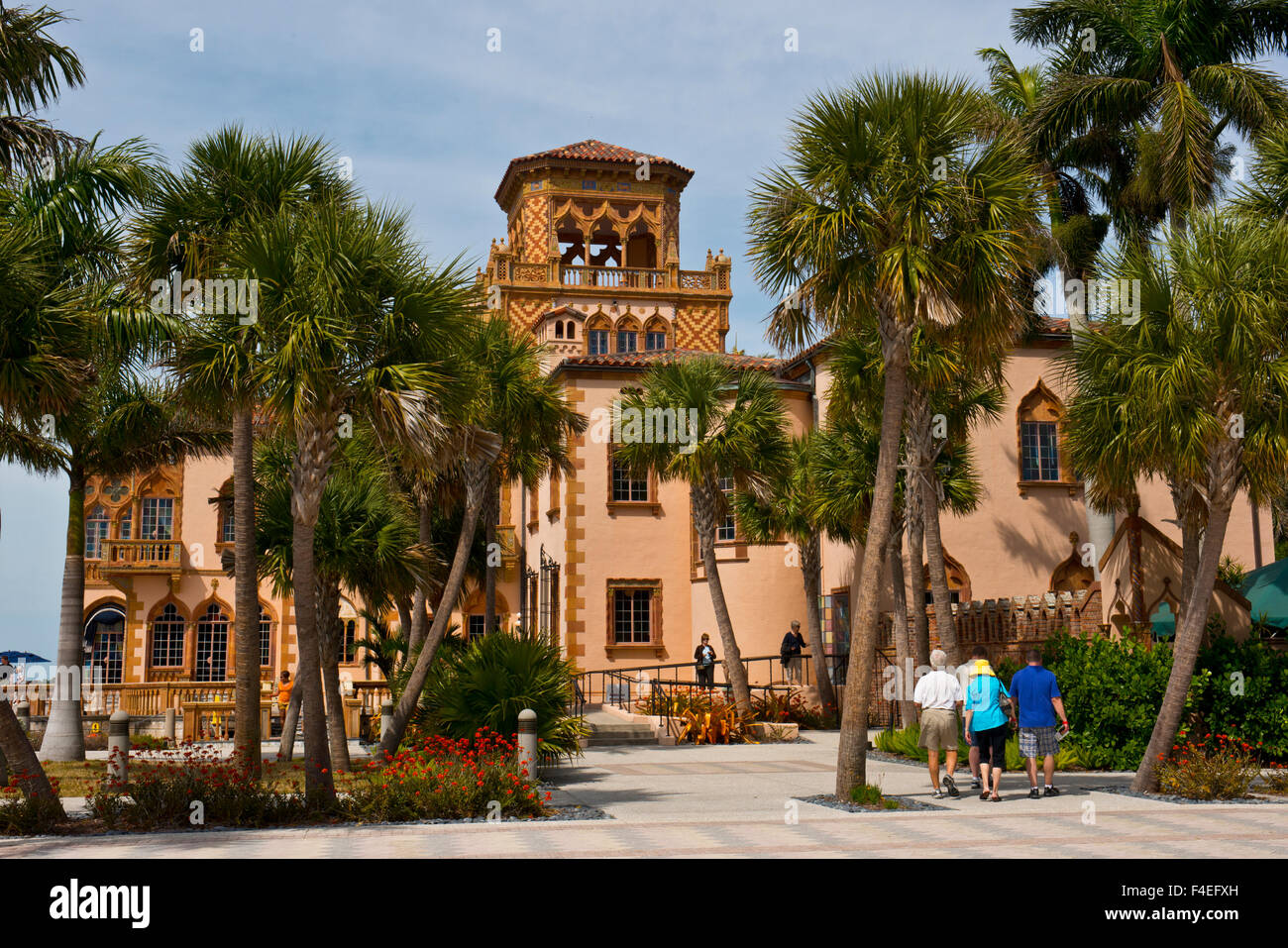 USA, Florida, Sarasota, Ringling Estate Grounds, Ringling Mansion Ca' d ...
