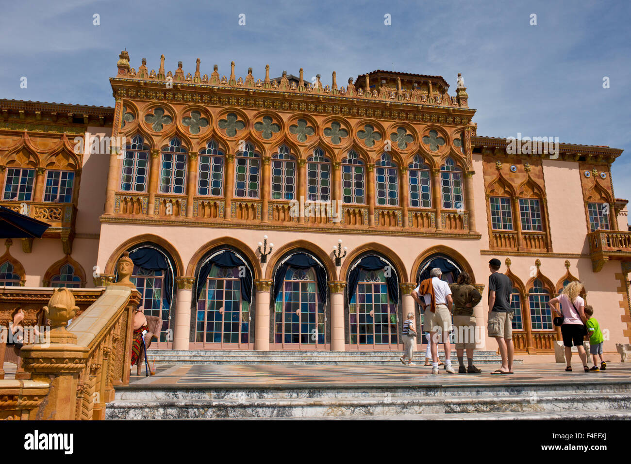 USA, Florida, Sarasota, Ringling Estate Grounds, Ringling Mansion Ca' d ...