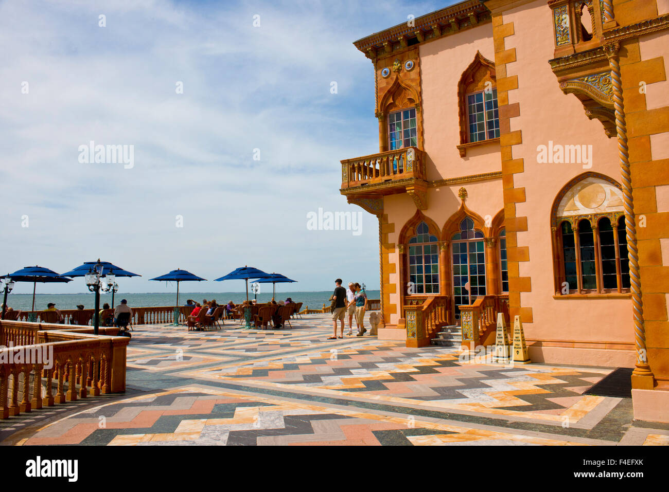 USA, Florida, Sarasota, Ringling Estate Grounds, Ringling Mansion Ca' d ...