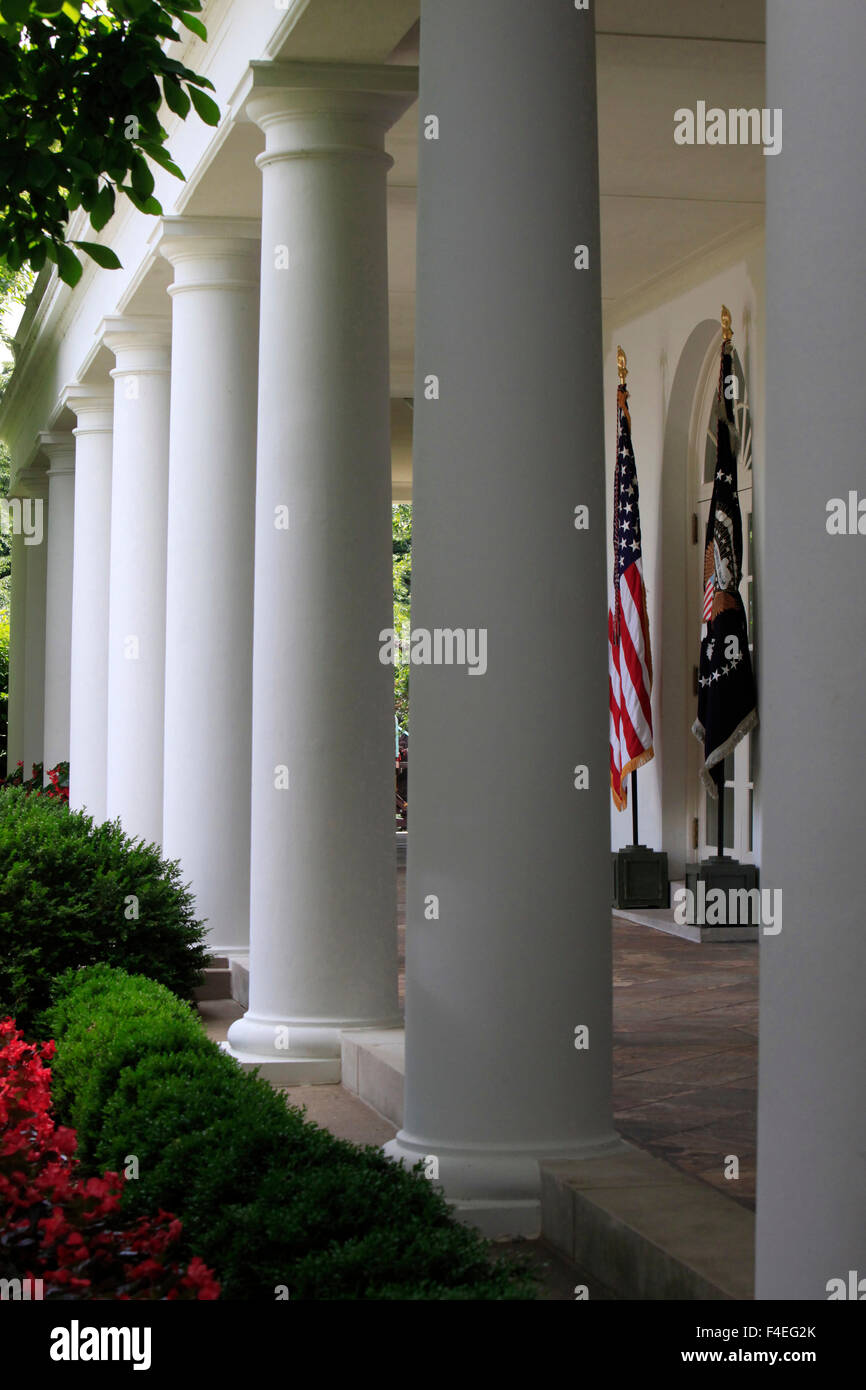 The colonnade of the White House Stock Photo - Alamy